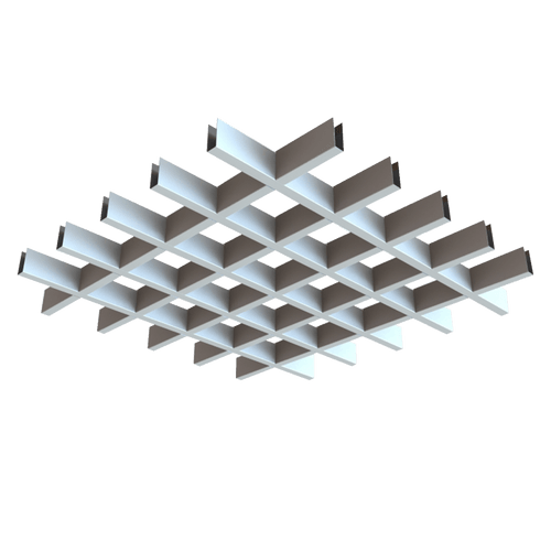 Open cell ceiling systems